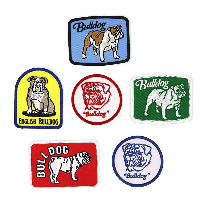 Bulldog Woven Patch Collection – Duke & Winston