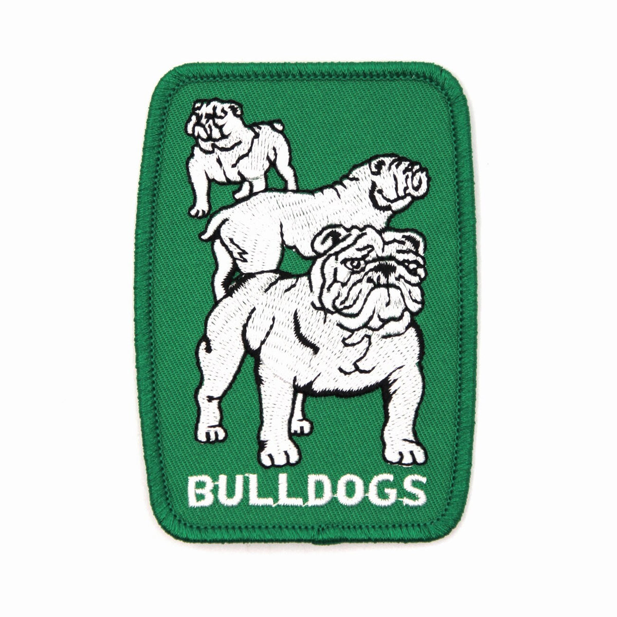 Embroidered Bulldog Stance Iron on Patch – Duke & Winston