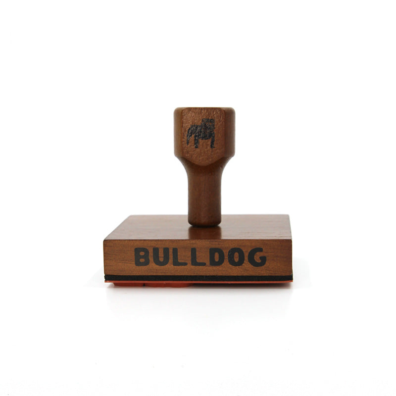 Wooden Go Bulldogs Rubber Stamp – Duke & Winston