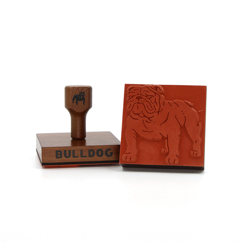 Wooden Go Bulldogs Rubber Stamp – Duke & Winston