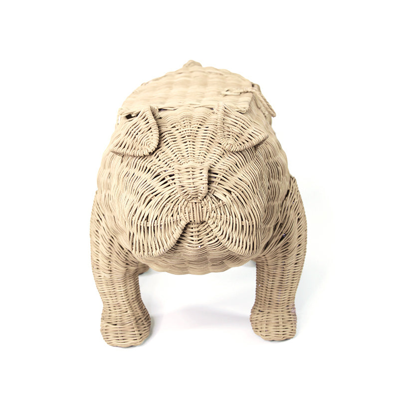 Sir Winston Wicker Bulldog (Natural) – Duke & Winston